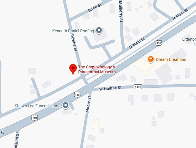 16. the cryptozoology & paranormal museum map