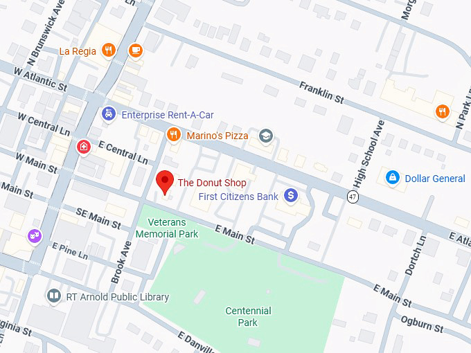 16. the donut shop map