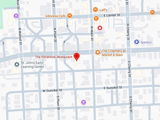 16. the florentine restaurant map