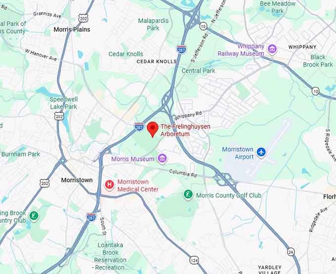 16. the frelinghuysen arboretum map