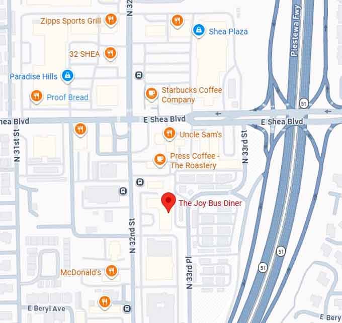 16. the joy bus diner map