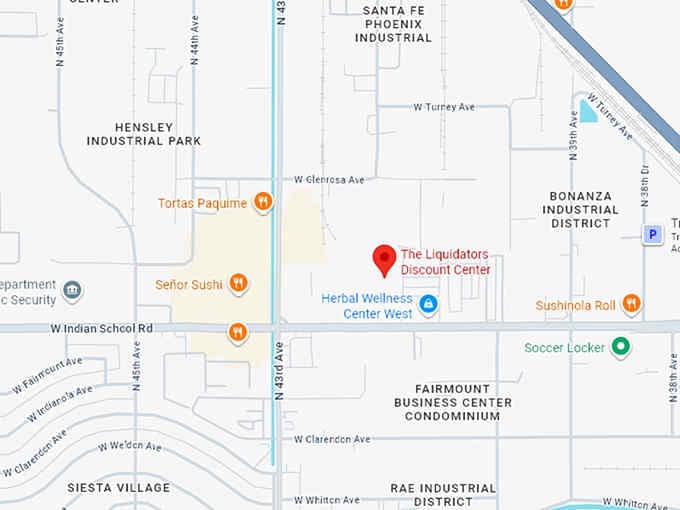16. the liquidators discount center map