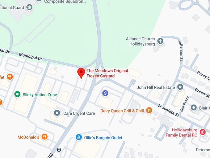 16. the meadows original frozen custard map