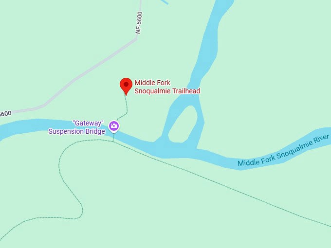 16. the middle fork snoqualmie river trail map