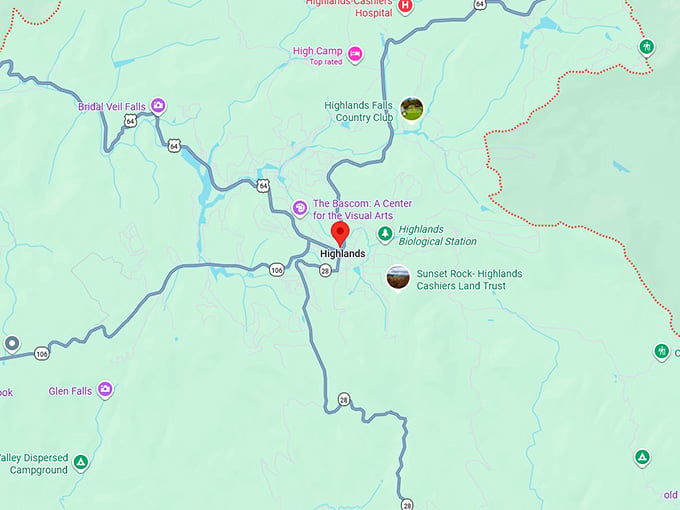 16. the north carolina waterfall scenic byway map