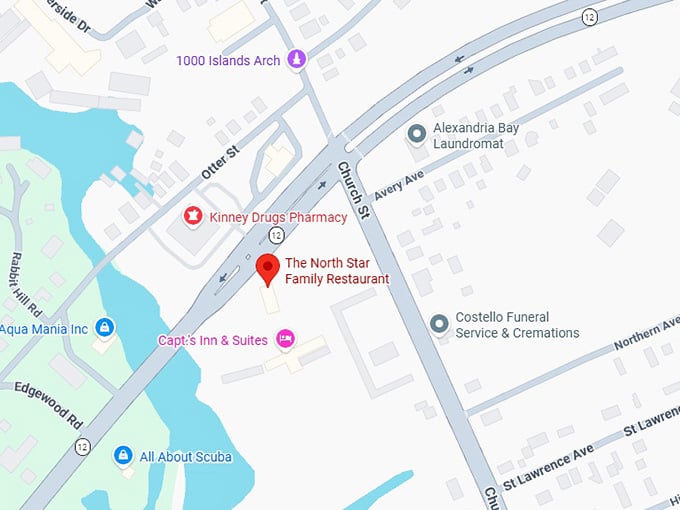 16. the north star family restaurant map