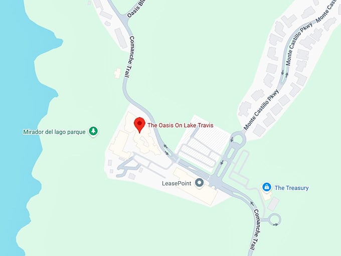 16. the oasis on lake travis map