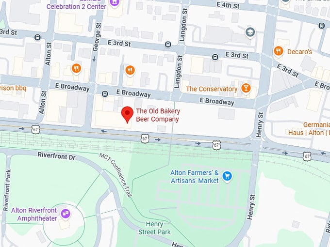 16. the old bakery beer company map