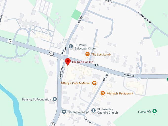 16. the red lion inn map