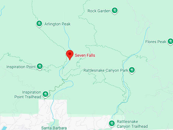 16. the seven falls trail map