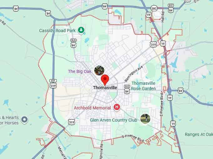 16. thomasville map