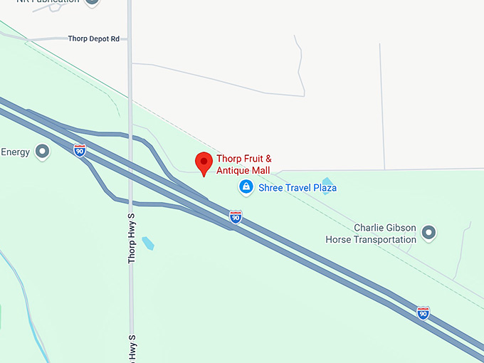 16. thorp fruit & antique mall map