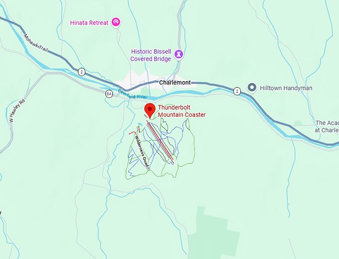 16. thunderbolt mountain coaster map