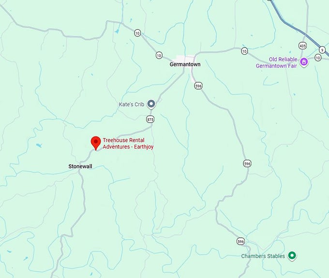 16. treehouse rental adventures earthjoy map