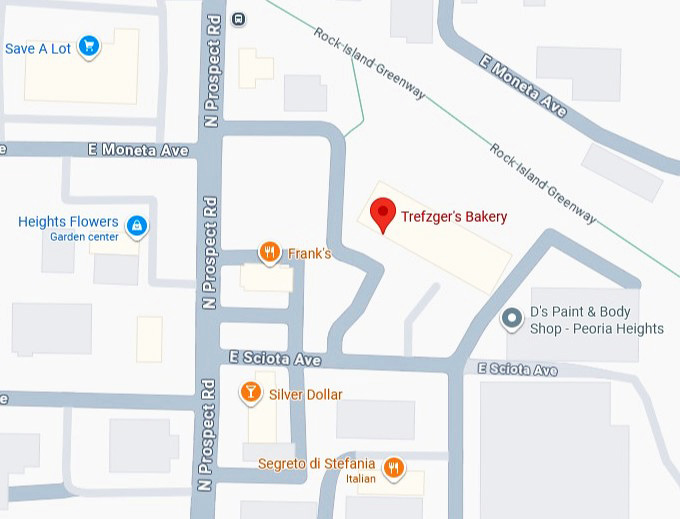 16. trefzger's bakery's map