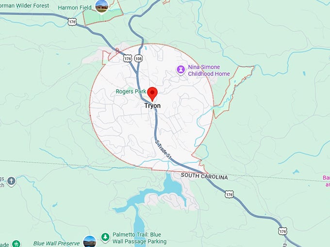 16. tryon map