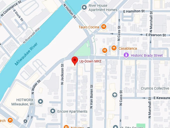 16. up down mke map