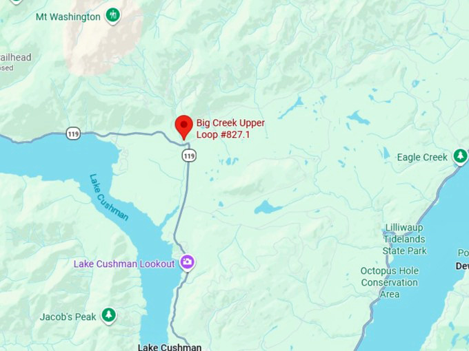 16. upper big creek loop trail map