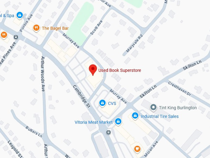 16. used book superstore map