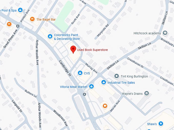 16. used book superstore map