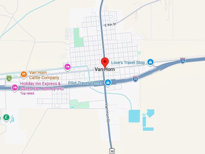 16. van horn tx map