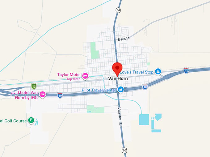 16. van horn tx map