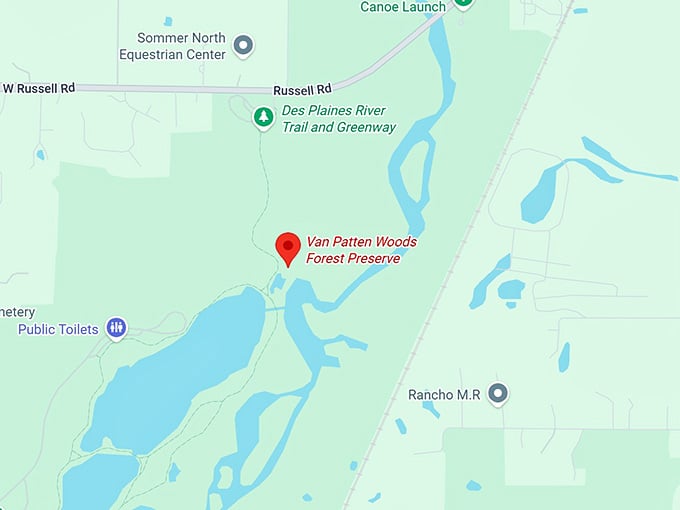 16. van patten woods forest preserve map