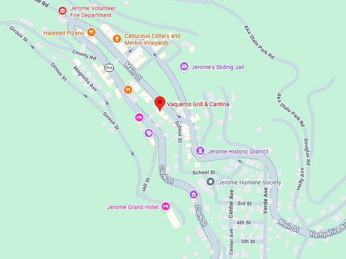 16. vaqueros grill & cantina map