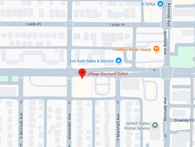 16. village discount outlet map