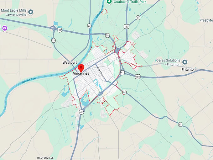 16. vincennes map
