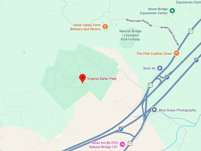 16. virginia safari park map