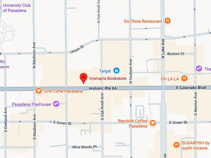 16. vroman's bookstore map