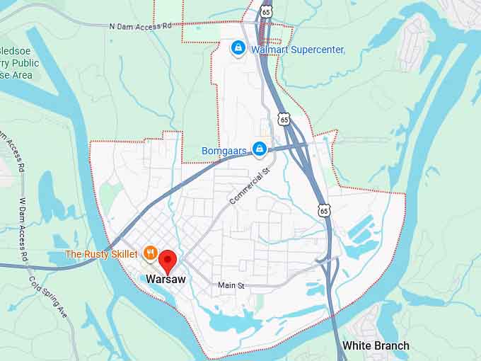16. warsaw map