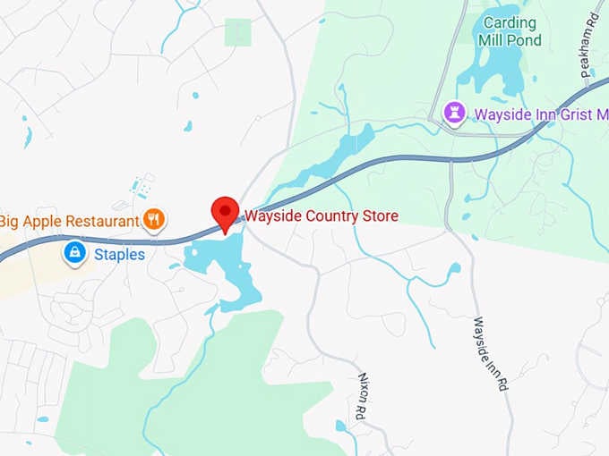 16. wayside country store map