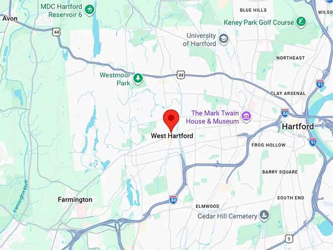 16. west hartford ct map