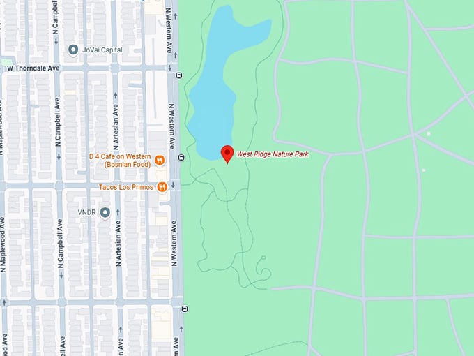 16. west ridge nature park map
