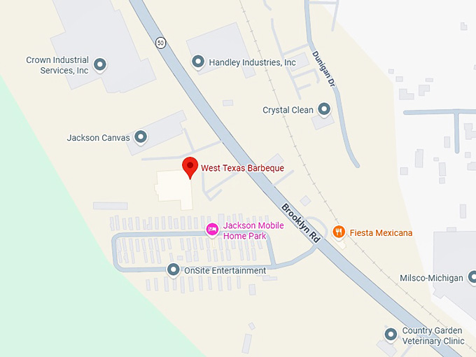 16. west texas barbeque co map