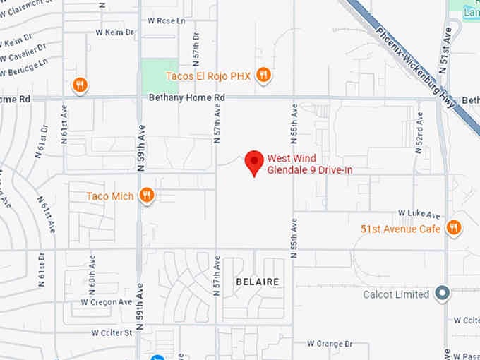16. west wind glendale 9 drive in map