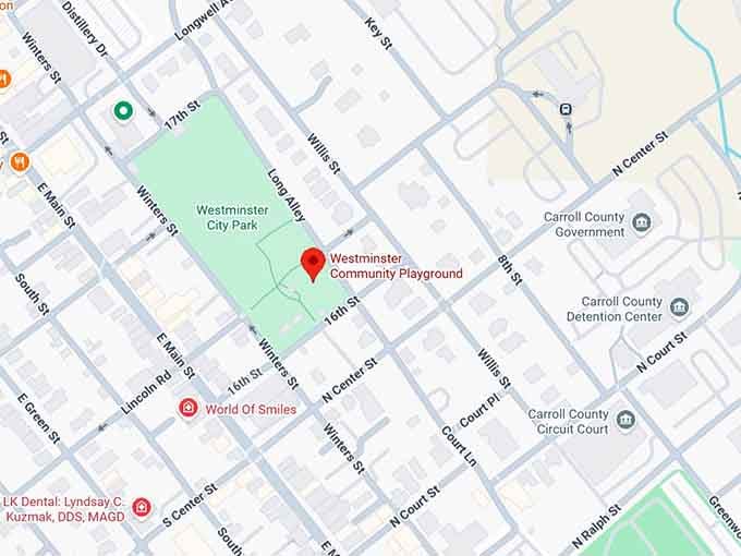 16. westminster community playground map