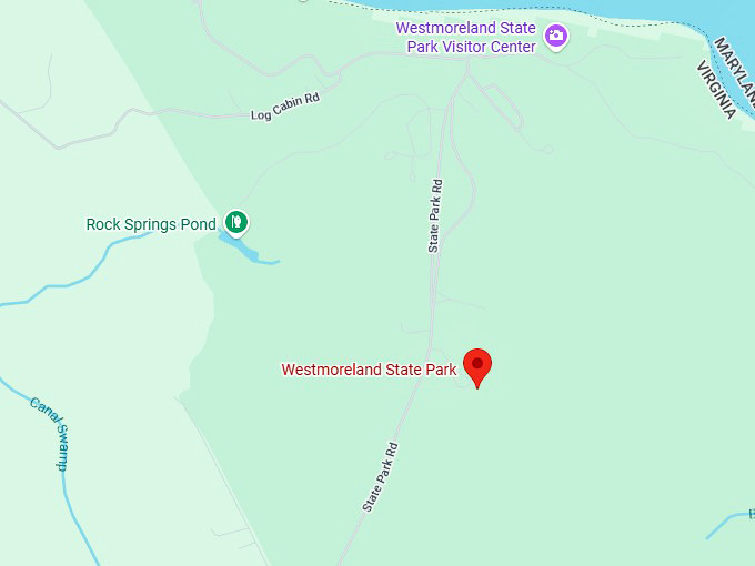 16. westmoreland state park map