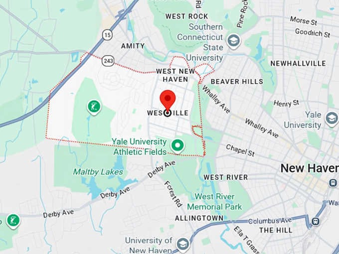 16. westville, new haven, ct map