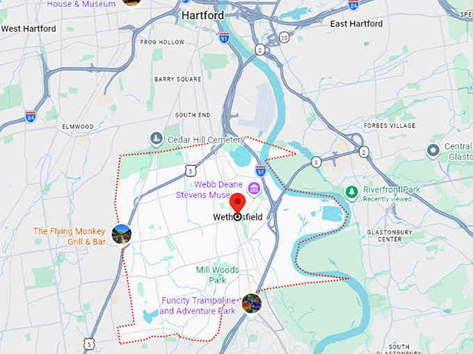 16. wethersfield ct map