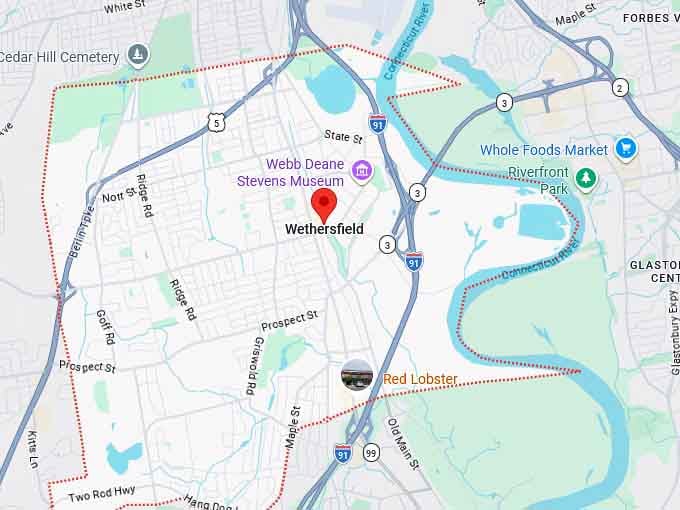 16. wethersfield map