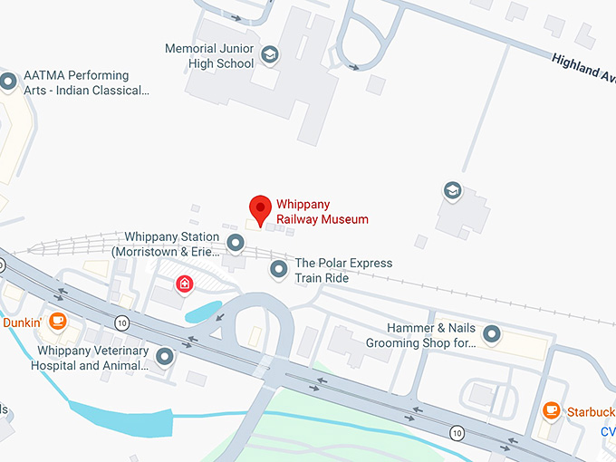 16. whippany railway museum map