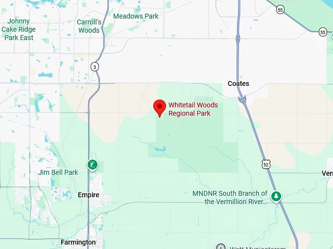 16. whitetail woods regional park map