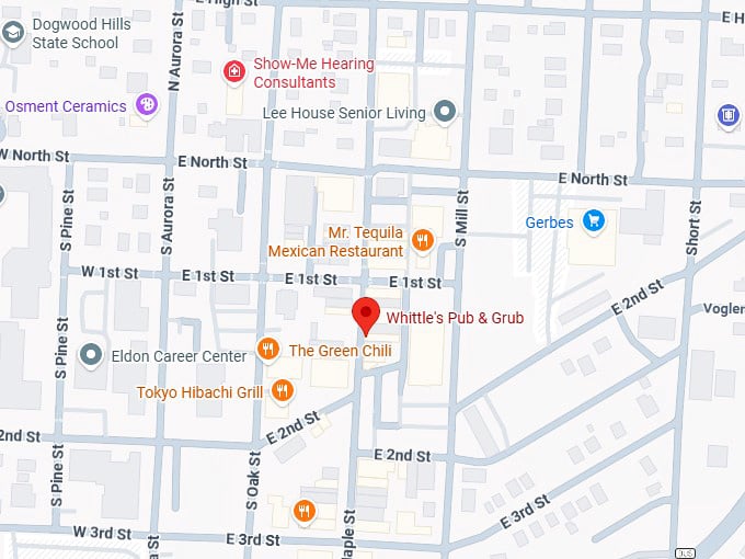 16. whittle's pub & grub map