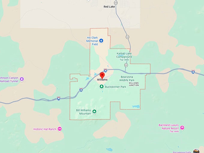 16. williams map