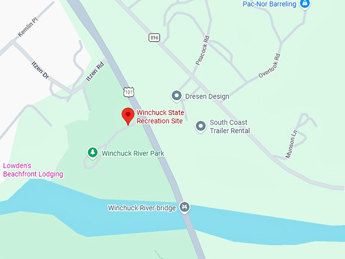 16. winchuck state recreation site map