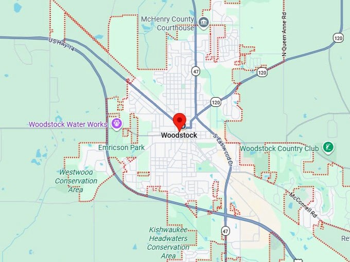 16. woodstock map