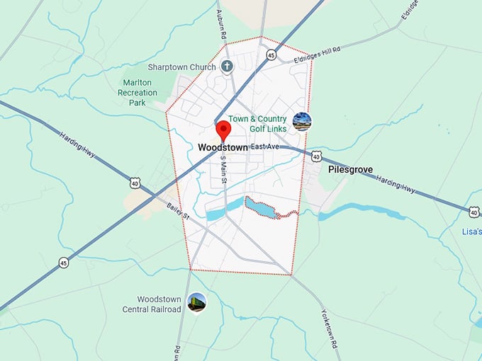 16. woodstown map